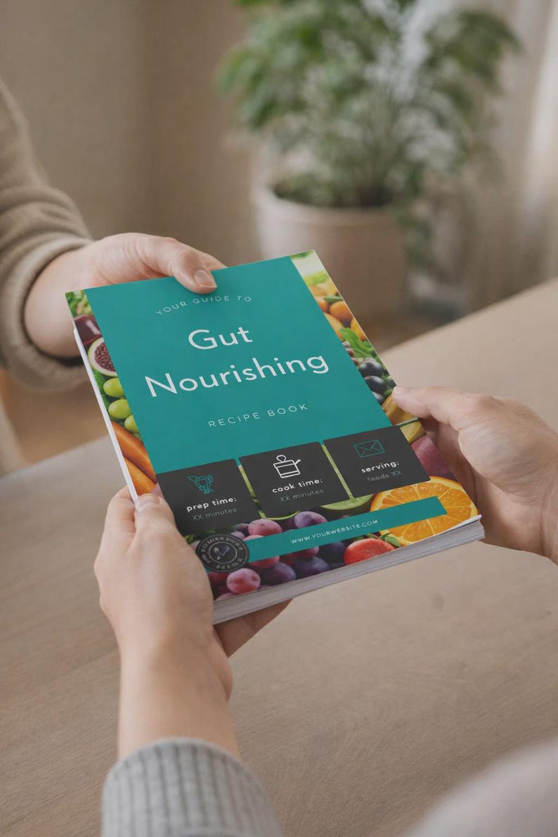 Editable Gut Health Recipe Book Canva Template, Nutrition Coach Lead ...