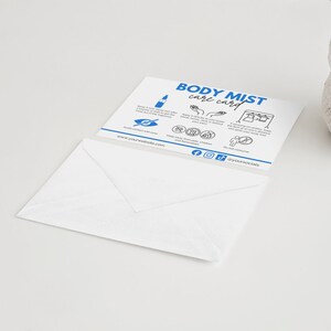 Editable Body Mist Care Card Template for Perfume Instructions ...