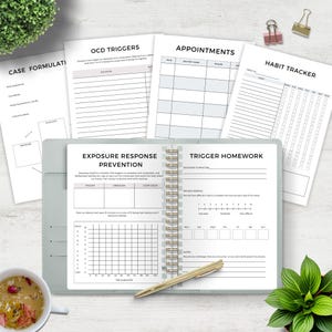 Printable OCD Journal & Therapy Workbook for Triggers, Thought Patterns ...