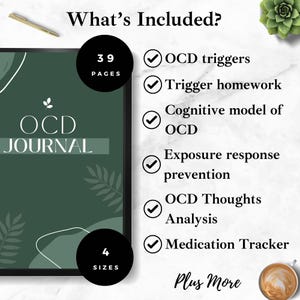 OCD Worksheets Printable OCD Workbook for Obsessive Compulsive Disorder ...