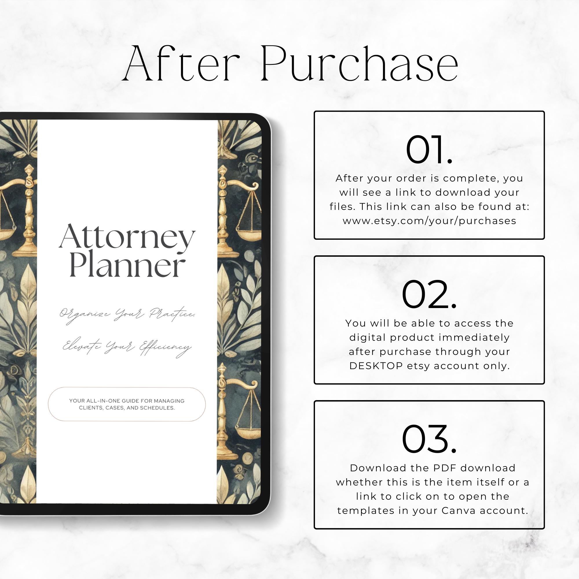 Attorney Planner Printable, Lawyer Case Management Planner, Legal Case ...
