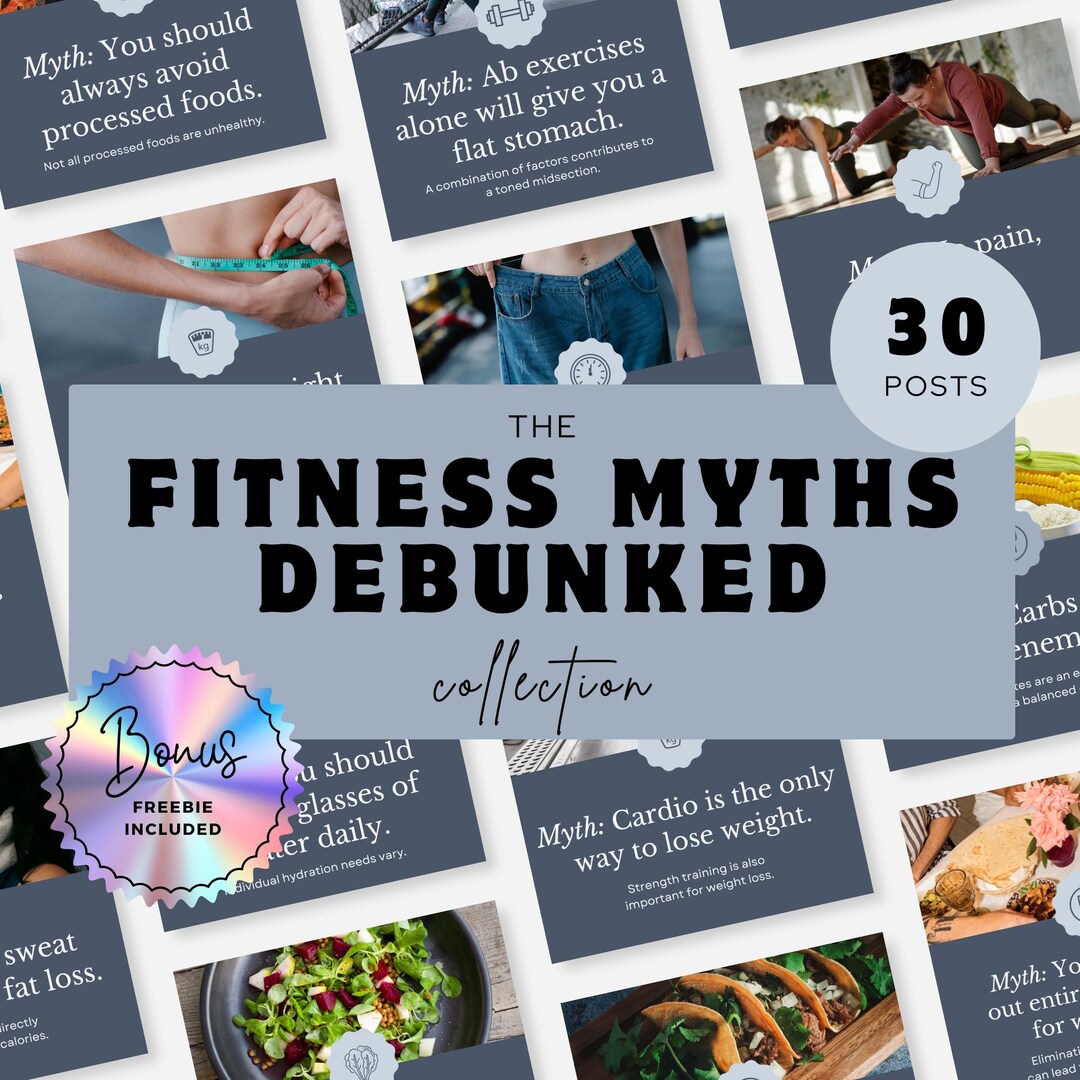 Fitness Myths Instagram Posts Workout Myth Debunking Social Media ...