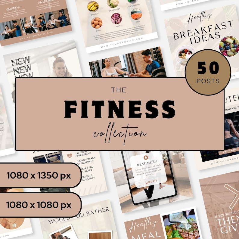 Personal Trainer Instagram Templates, Fitness Coach Workout Posts ...
