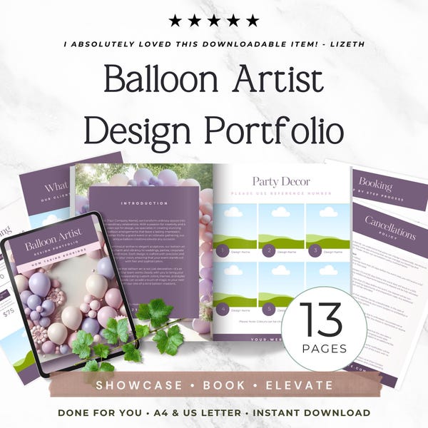 Arch Portfolio Template - Etsy