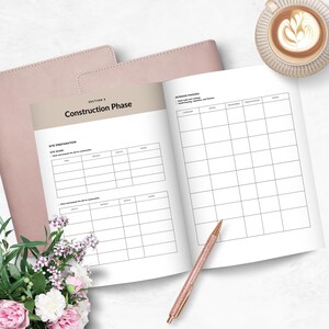 New Home Build Planner New House Renovation Log Bundle Home Management ...