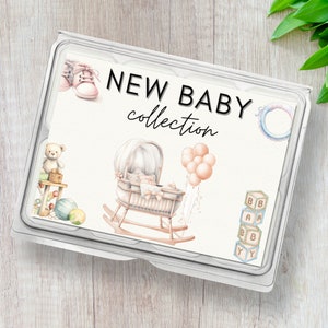 Wax Melt Label Template HB Clamshell Sample Box Sticker Printable Wax ...