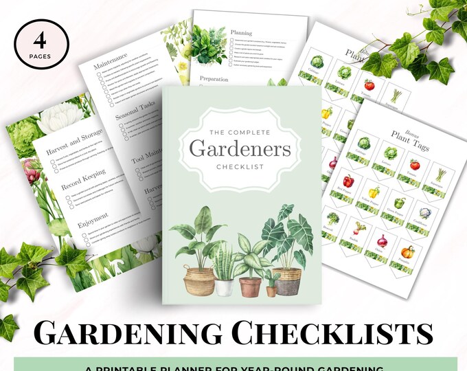 Printable Garden Planner PDF, 40-page Comprehensive Planting Guide ...