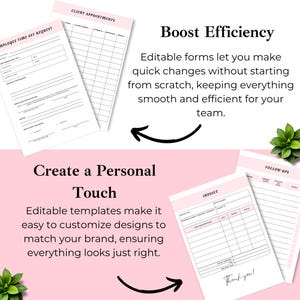 Small Business Form Bundle Editable in Canva, Printable Business ...