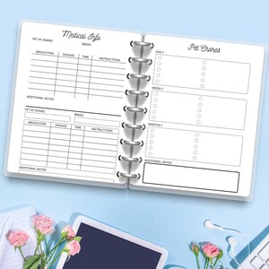 Pet Care Printable Bundle Pet Health Record Tracker Book Journal ...