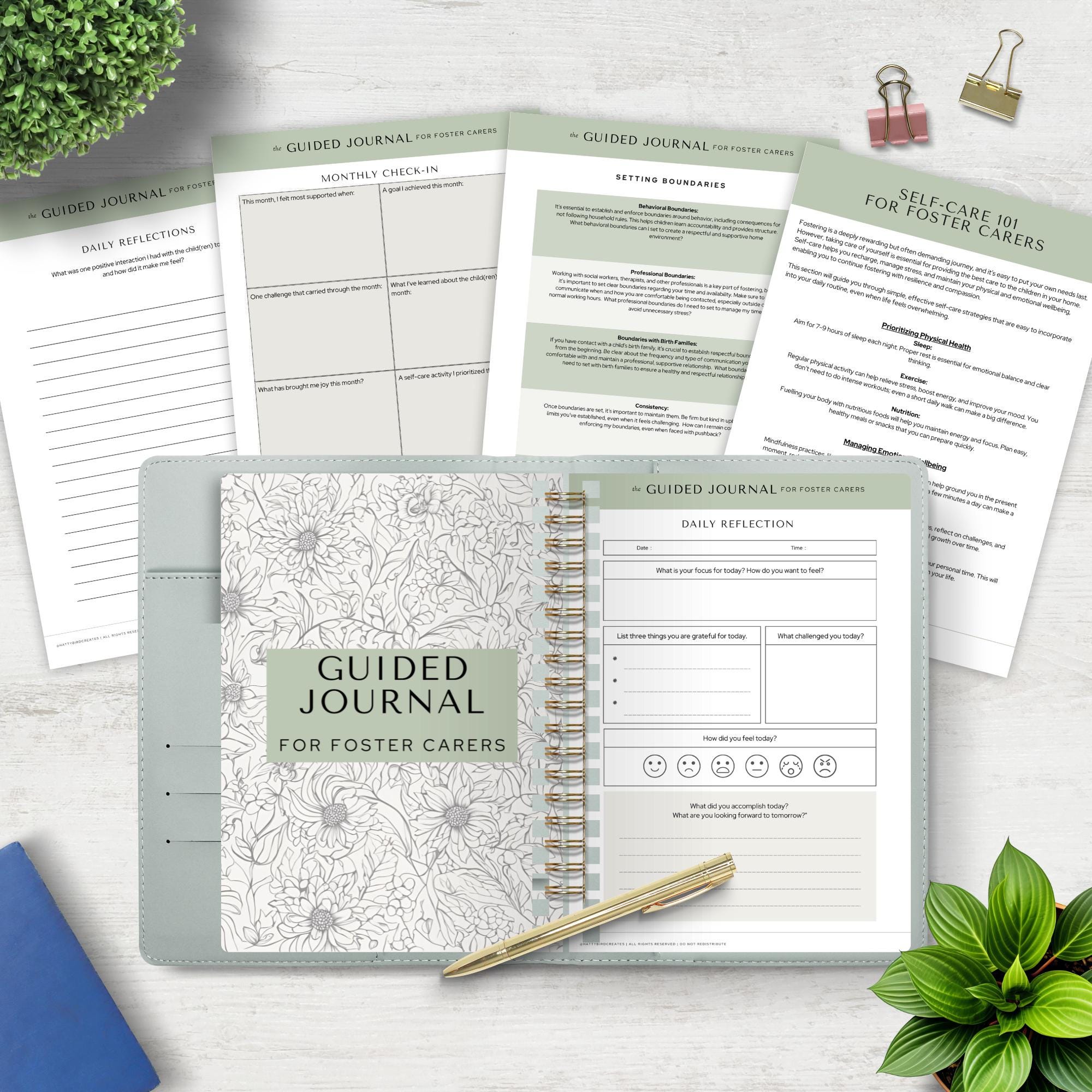 Foster Carer Journal: Printable Daily Log, Foster Care Diary, Life ...