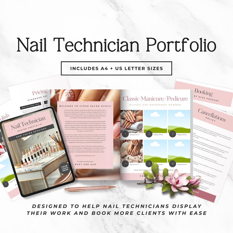Nail Salon Portfolio - Etsy