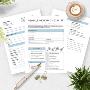 Vehicle Inspection Report Checklists Used Vehicle Inspection Sheet Road ...