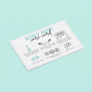 Body Mist Care Card Template Fragrance Mist Instructions Body Spray ...