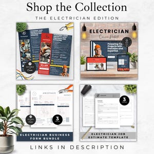 Electrician Flyer Template Editable Electrical Services Handout for ...