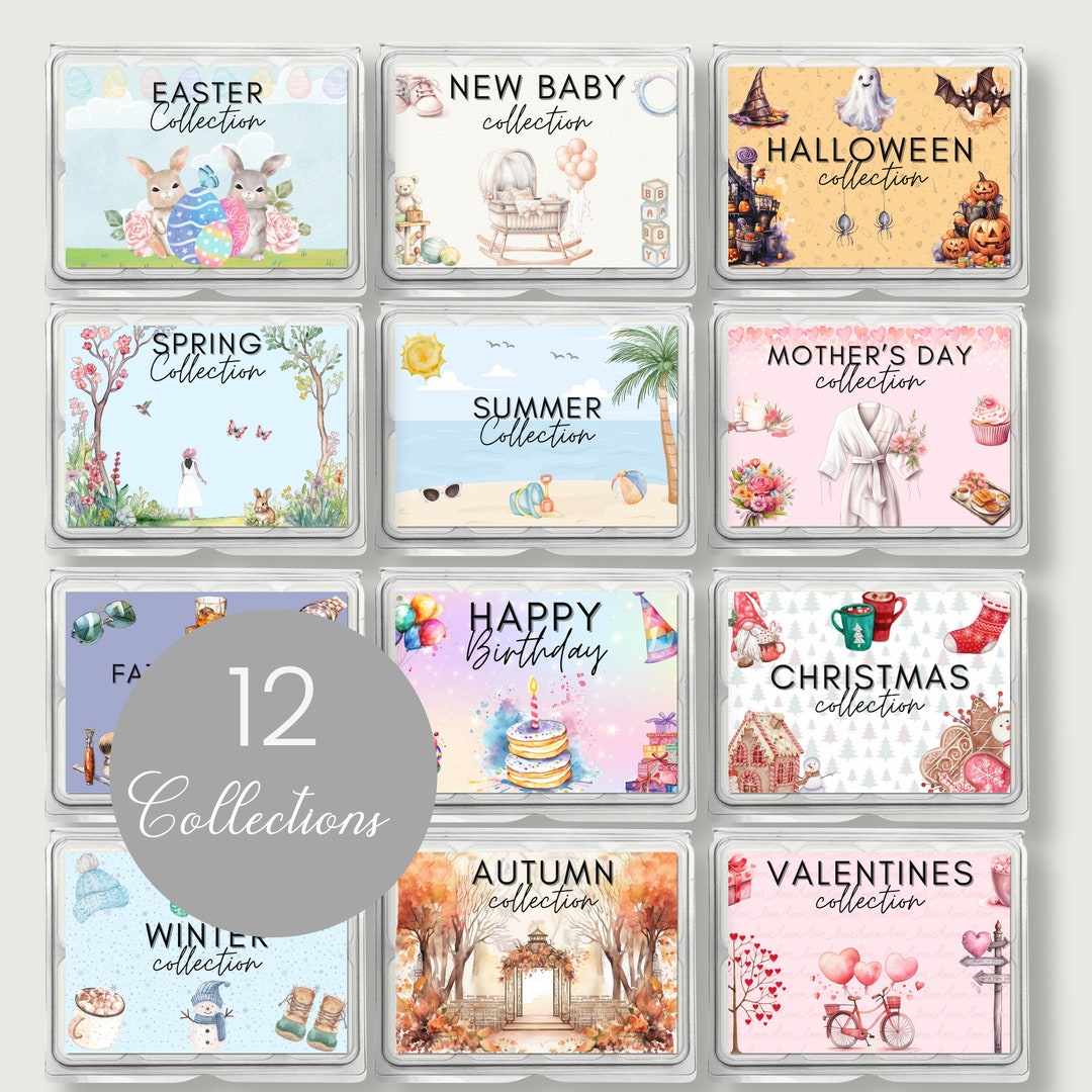 Wax Melt Label Template HB Clamshell Sample Box Sticker Printable Wax ...