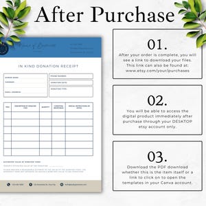Editable Donation Receipt Template for Nonprofit, Canva in Kind Gift ...