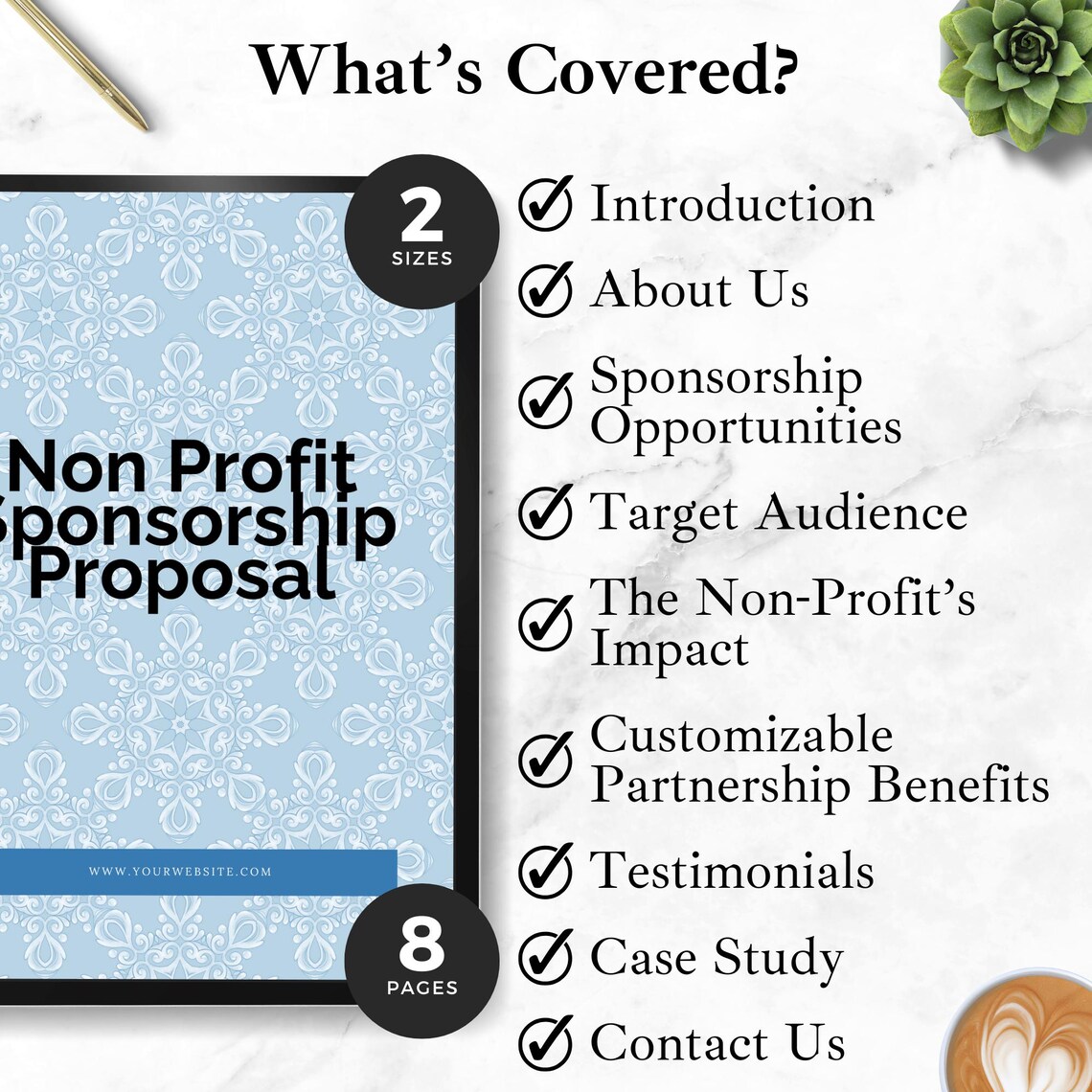 Nonprofit Sponsorship Proposal Template Editable Charity Sponsorship ...