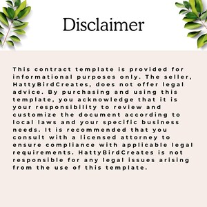 Yoga Studio Contract Template for Independent Contractor Service ...