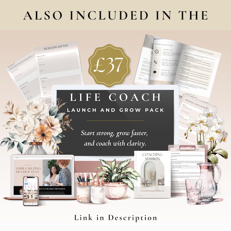 Coaching Welcome Packet Template Canva, Client Onboarding Kit, Intake ...