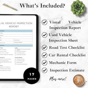 Vehicle Inspection Report Checklists Used Vehicle Inspection Sheet Road ...