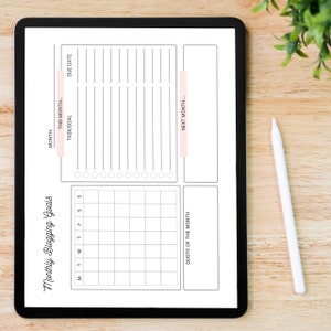 Blog Post Planner for Blogger Planner Goodnotes Blog Post Plan Bundle ...