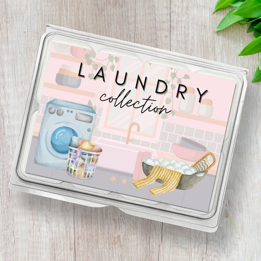 Wax Melt HB Clamshell Label Laundry Sample Box Sticker Printable Wax ...