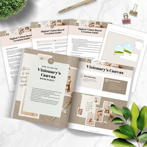 Editable Vision Board Template for Coaches, Career & Life Vision ...