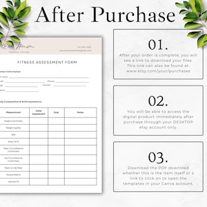 Personal Trainer Client Fitness Assessment Forms Editable Personal ...