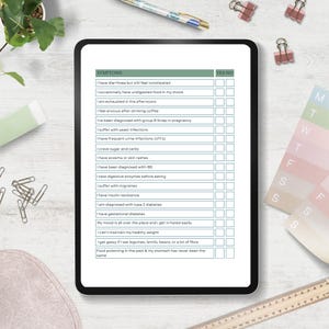 Editable Gut Health Questionnaire Canva Template | Client Intake ...