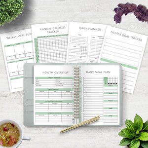 Nutrition Planner Printable - Daily Food Journal - Meal Planner ...