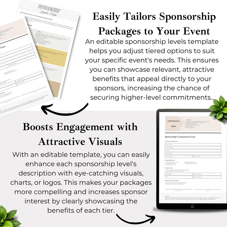 Sponsorship Level Flyer Template Printable Club Sponsorship Proposal ...