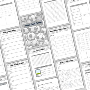 Soccer Coach Planner Printable Soccer Coaching Binder for Soccer ...