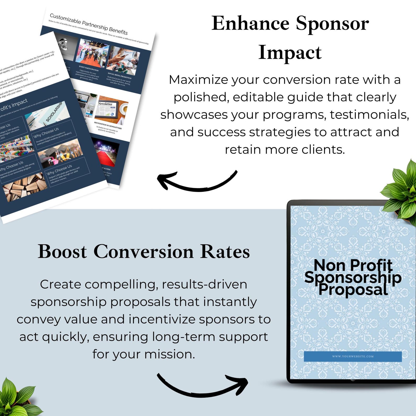 Nonprofit Sponsorship Proposal Template Editable Charity Sponsorship ...