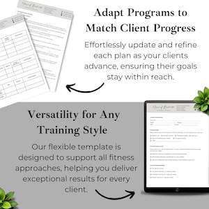 Personal Trainer Workout Plan Template Canva, Editable Fitness Program ...