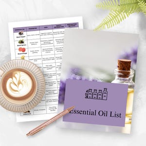 Essential Oil List, Editable Essential Oils Inventory Tracker ...