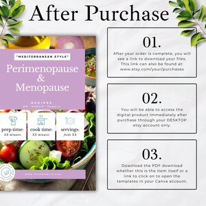 Editable Menopause Recipe Book Template for Perimenopause Guide ...