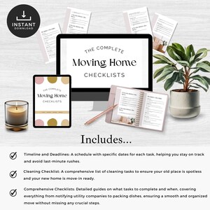 Printable Moving House Checklist PDF | Home Relocation Planner, to Do ...