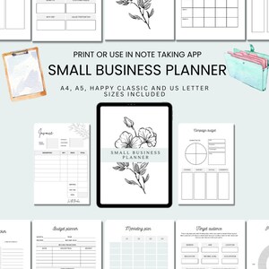 Small Business Planner Bundle for Small Business Management Printable ...
