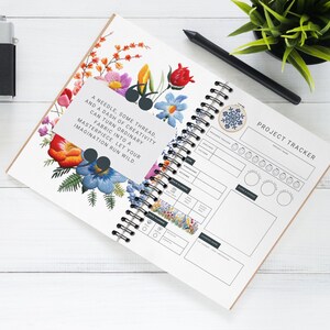 Cross Stitch Planner Printable Embroidery Journal Needlework Worksheet ...