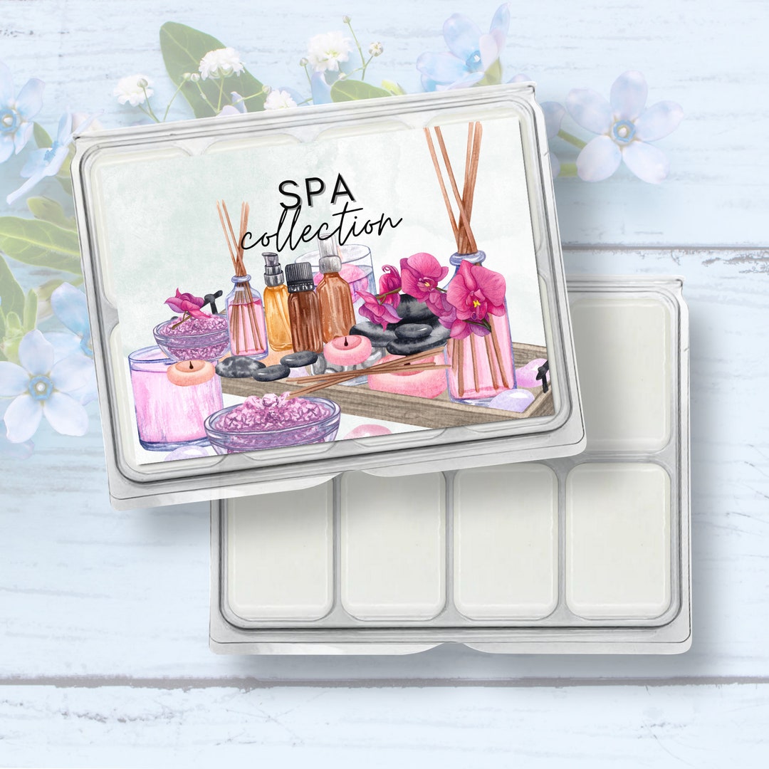 Wax Melt HB Clamshell Label Spa Sample Box Sticker Printable Wax Melt ...