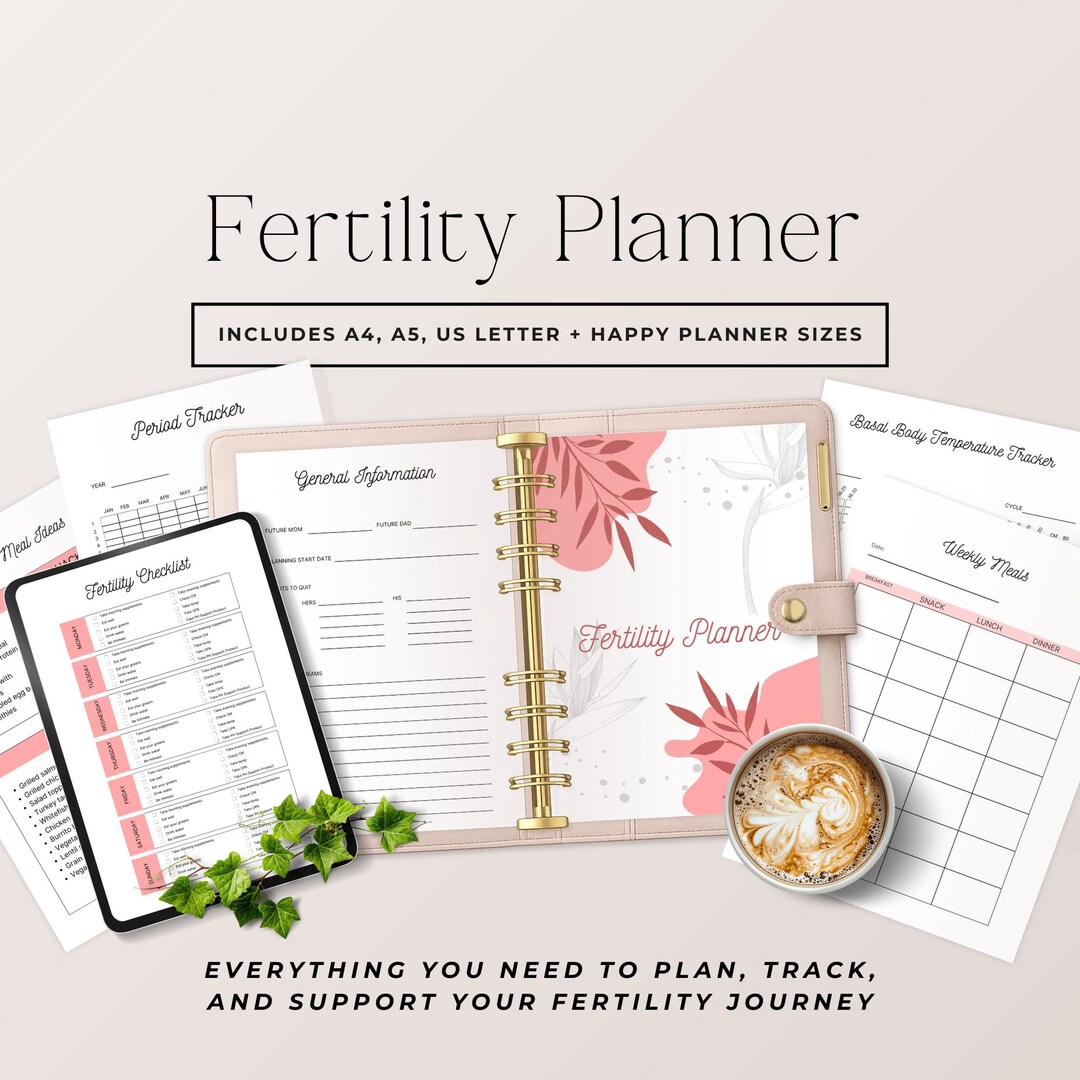 Fertility Journal Printable, Fertility Planner & Tracker for TTC ...