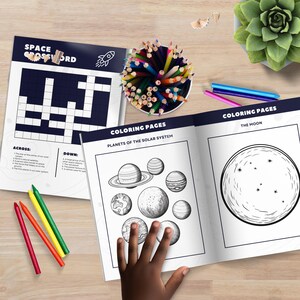 Space Themed Activity Pack for Children Printable Astronaut Coloring ...