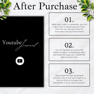 Youtube Planner Printable Social Media Journal for Youtuber Organizer ...
