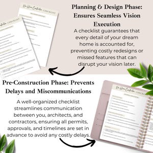 New Home Construction Checklist, Printable Building Organizer, Home ...