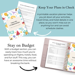 Printable Travel Planner for Vacation Journal Organzier Travel ...