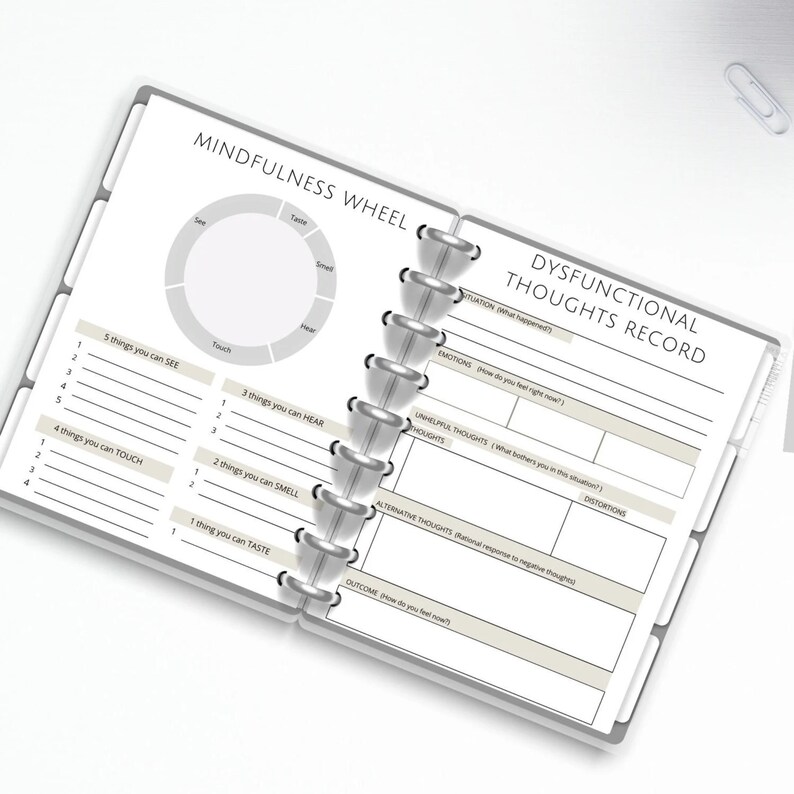 Mental Health Bundle Therapy Journal Printable Self Care Planner ...