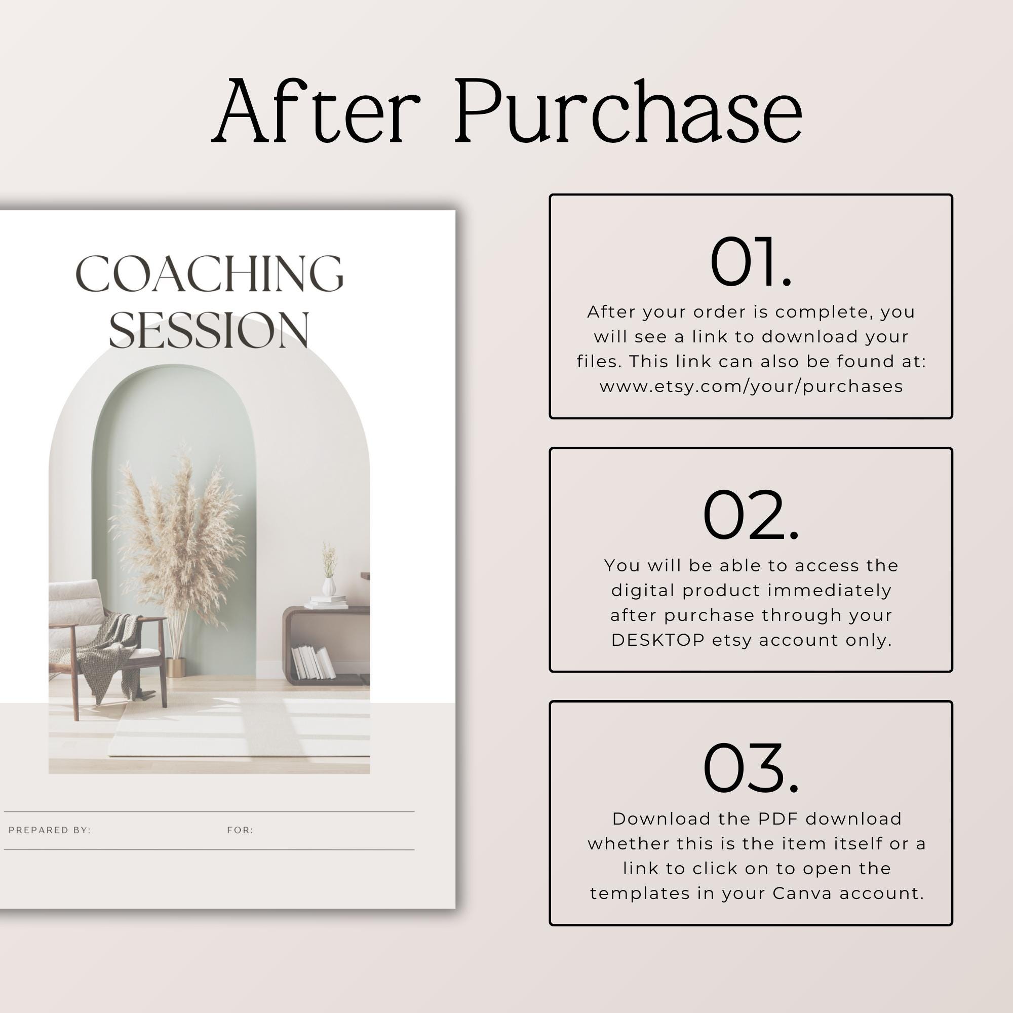 Printable Coaching Session Planner PDF, Client Session Organizer for ...