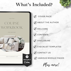 Ebook Template Editable Course Workbook Coaching Course Template Lead ...