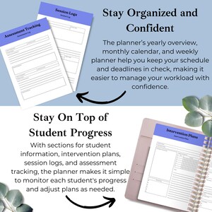 School Psychologist Planner Printable Counselling Tracker Mental Health ...