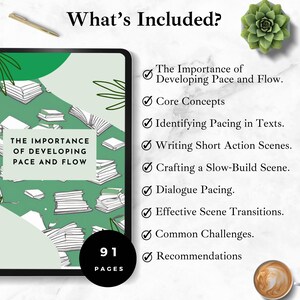 Novel Writing Workbook Pace Development Worksheets for Improving ...